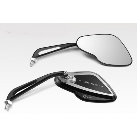 Jeu de rétrovieurs DPM Police Evo pour Honda NC700 NC750